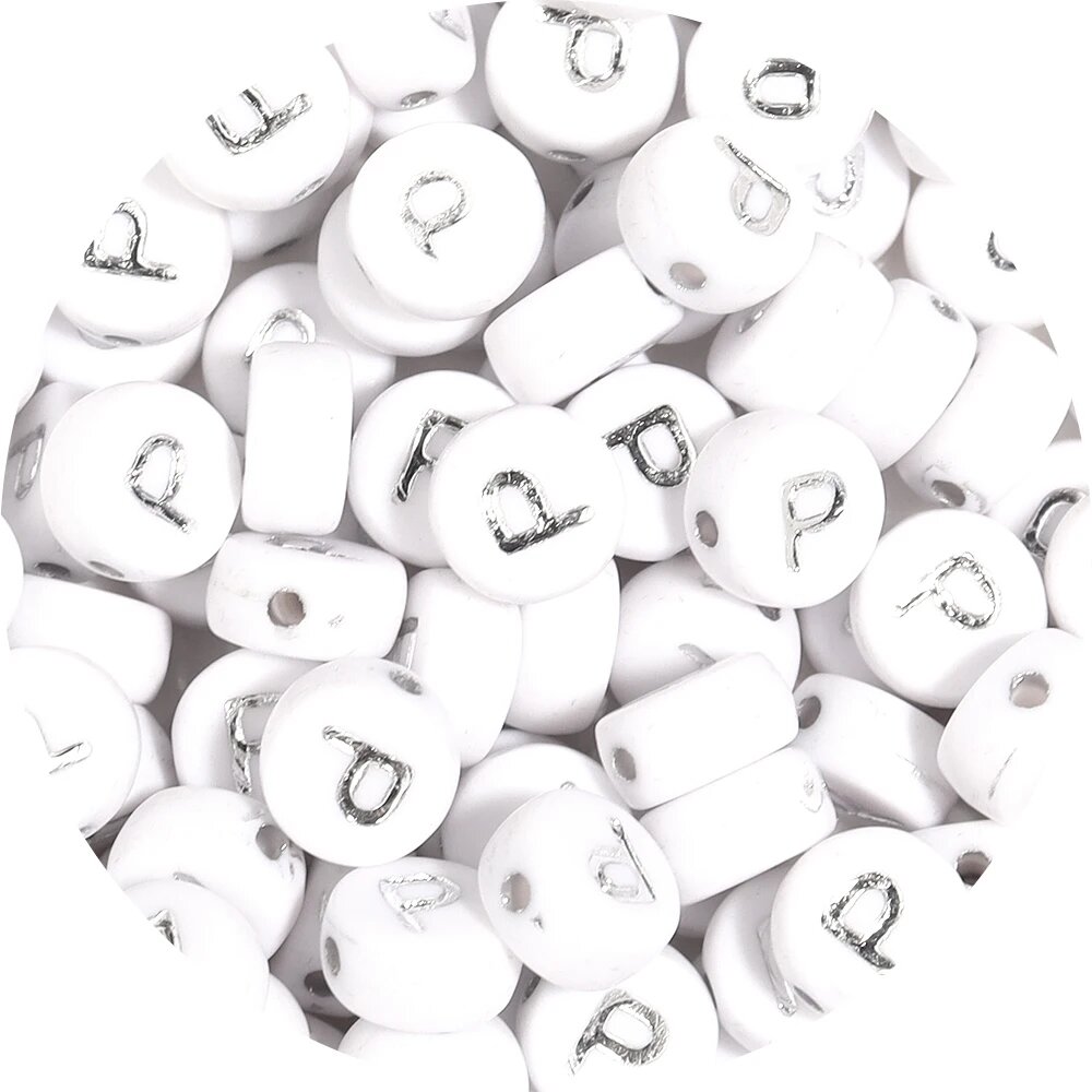 7x4 мм белые, серебряные цветные акриловые бусины с буквами, круглые плоские бусины с алфавитом, свободные бусины для изготовления ювелирных изделий, браслет ручной работы, ожерелье