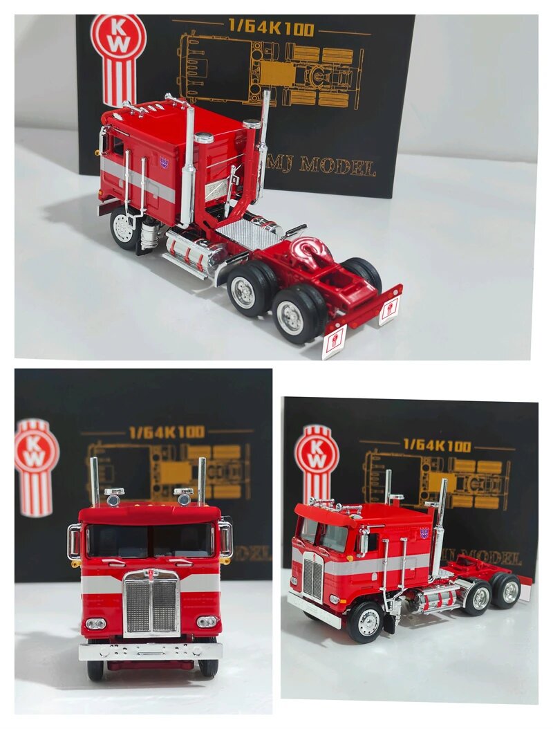 Модель грузовика Kenworth K100 MJ Models 1:64 K100 RedGrey