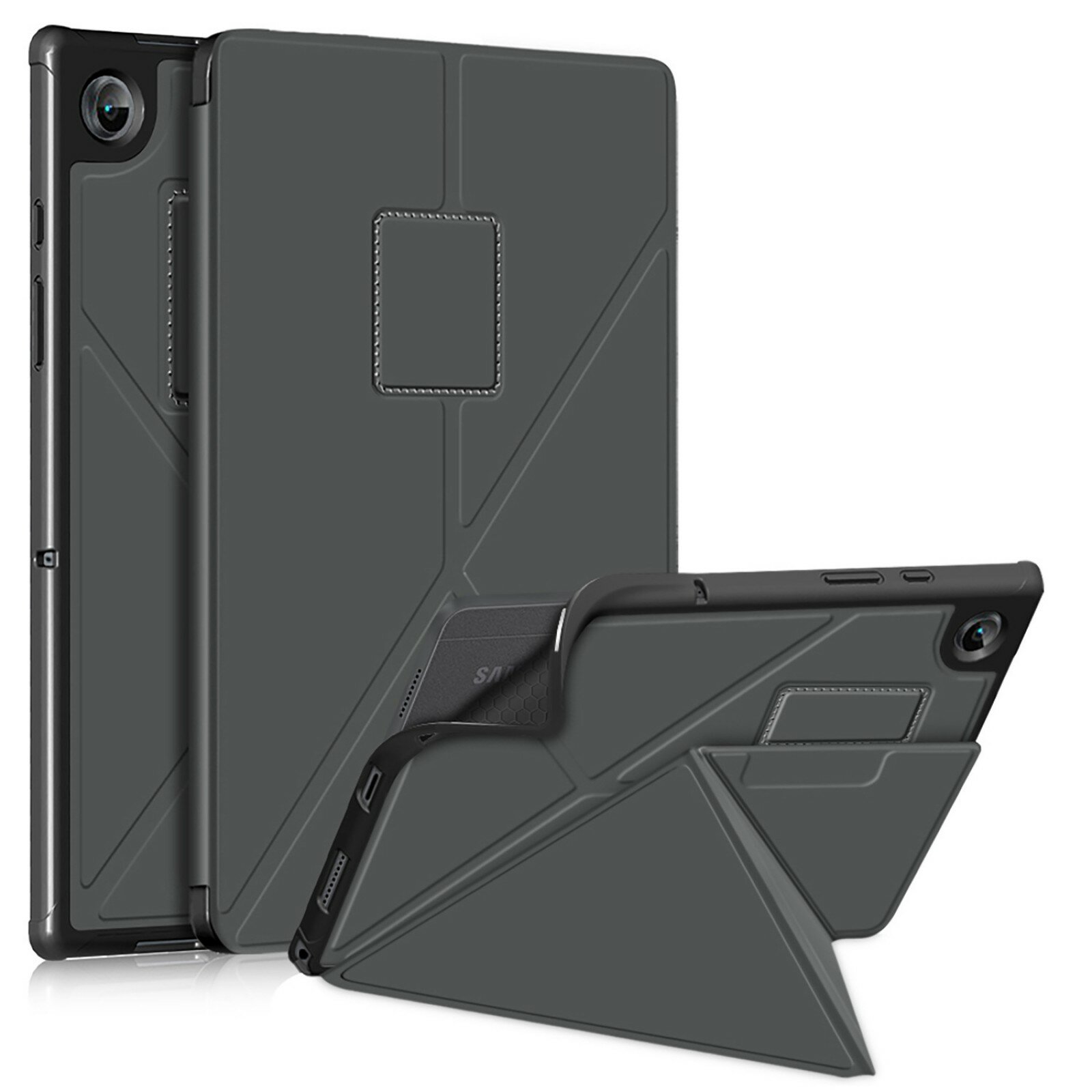 Чехол-обложка MyPads для Samsung Galaxy Tab A8 10.5 2021 с магнитной застежкой, серый