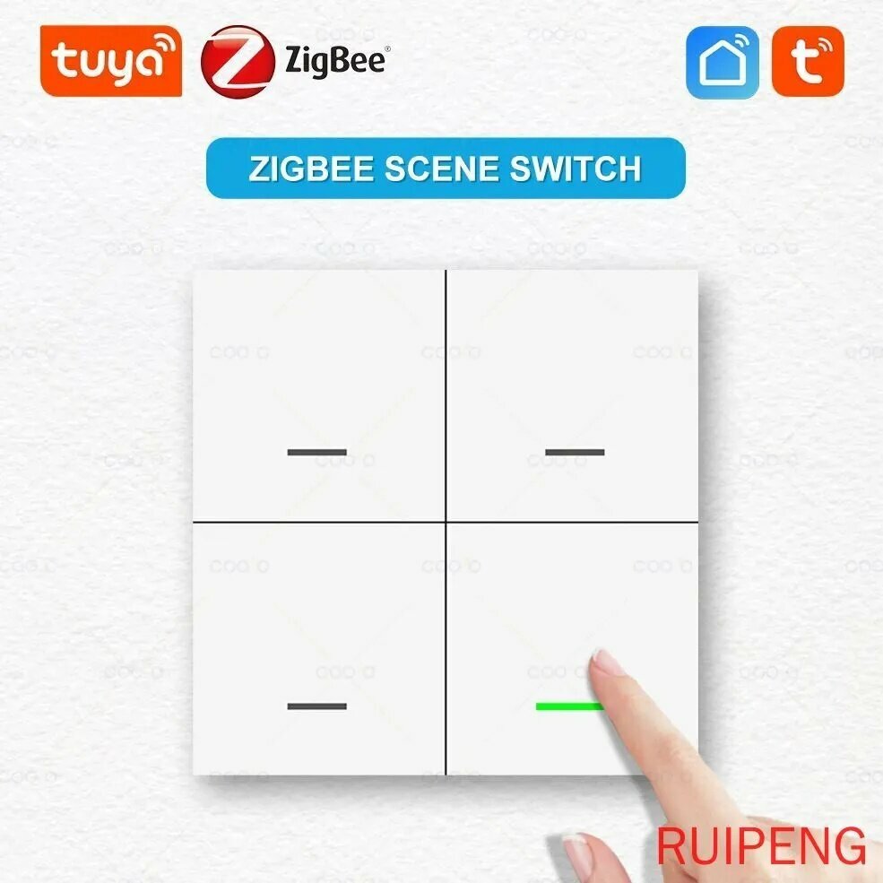 Умная беспроводная кнопка Zigbee