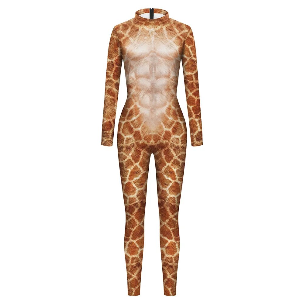 Костюмы для косплея Животные Комбинезоны Жираф Тигр Волк S, B142-179 Men