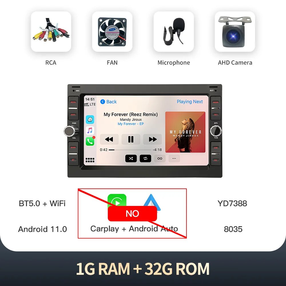 Автомагнитола Kingchange Android 14 для VW Volkswagen PASSAT B5 MK4 MK5 SHARAN B 3326 1 32 Pro AHD