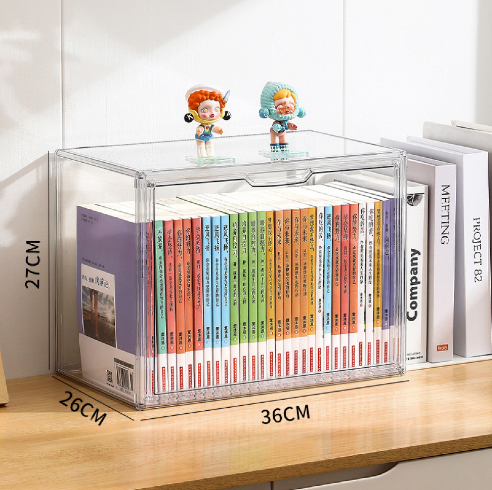 Ящик с крышкой MyPads прозрачный пластиковый контейнер для хранения и организации вещей