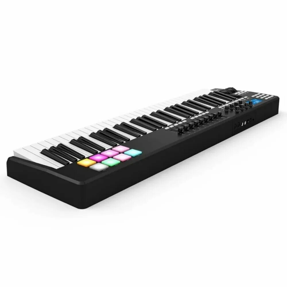 MIDI-клавиатура WORLDE PANDA61 61 клавиша, RGB-пэды, 8 слайдеров USB для Ableton/FL Studio, дома и студии