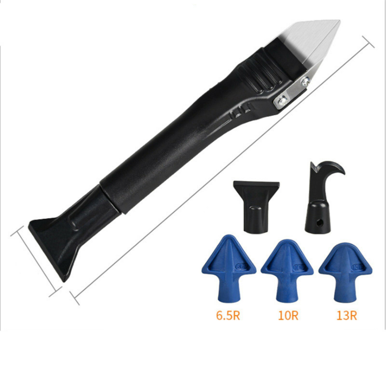 Строительный шпатель-скребок MyPads 3 в 1 с нержавеющей сталью и сменными насадками