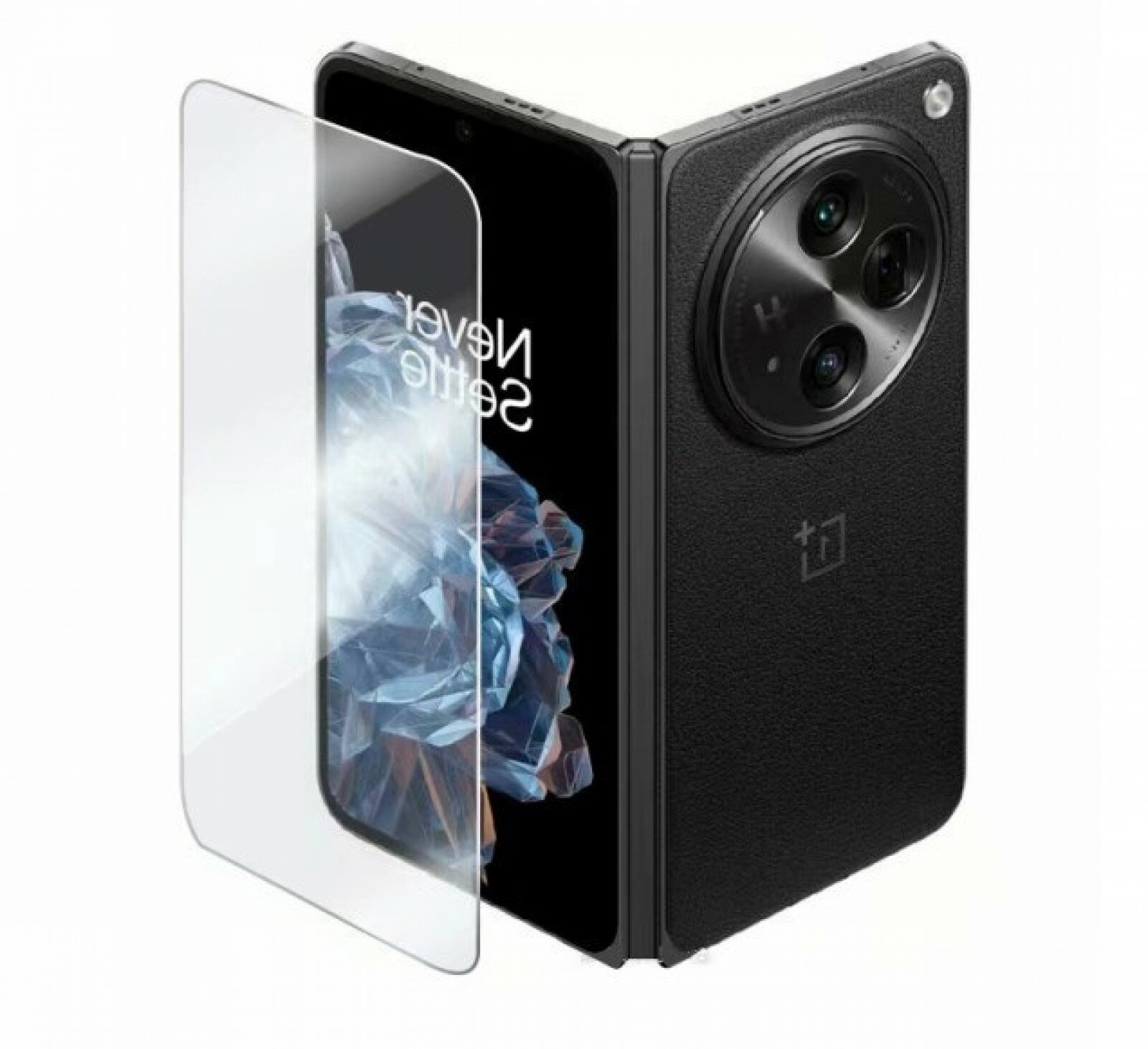 Защитное закалённое стекло MyPads Forti Glass для OnePlus Open и Oppo Find N3 с олеофобным покрытием
