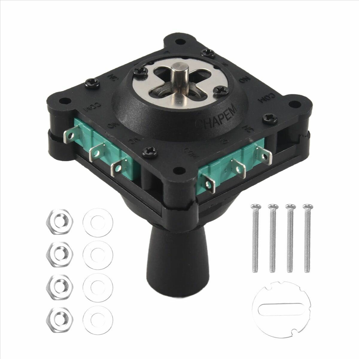 Джойстик-переключатель AC 240V 5A 4NO 4NC Мгновенный 2,5 мм Фиксирующая резьба