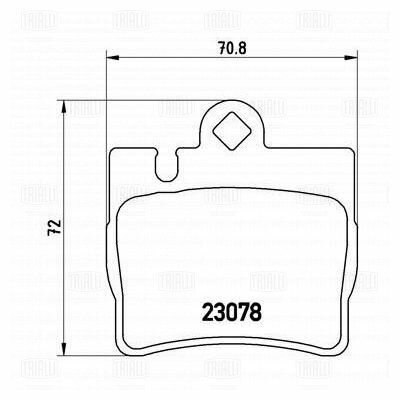 TRIALLI колодки тормозные дисковые задние MERCEDES S (W220) (98-)/CL (C215) (99-) PF4064