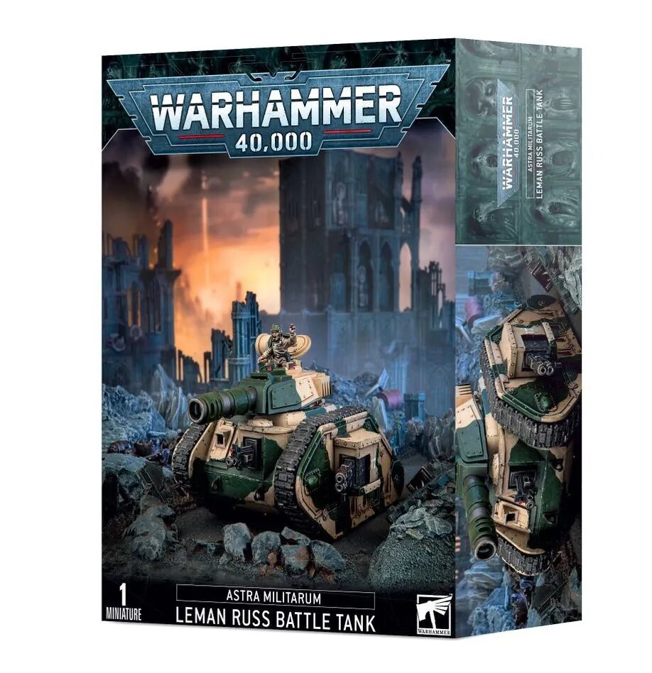 Миниатюра Warhammer 40000 Astra Militarum Leman Russ Battle Tank коллекционная модель
