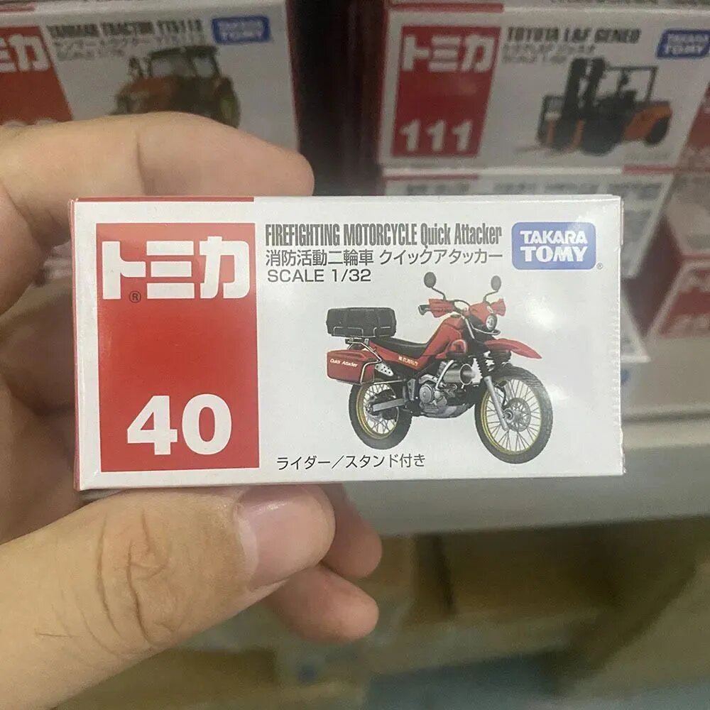 TAKARA TOMY Firefighting Motorcycle Quick Attacker Scale 1/32 Модель игрушечного автомобиля из сплава