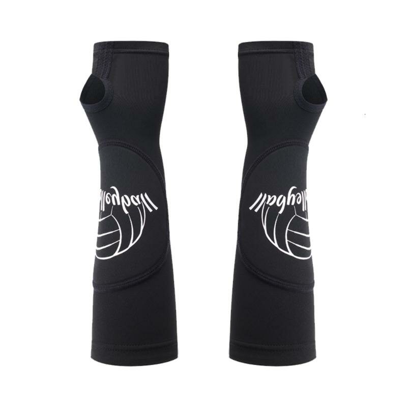 Рукава для волейбола из полиэстера, Черный - L/XL