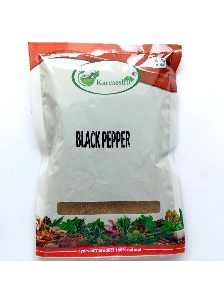 Черный перец молотый 100гр Кармешу