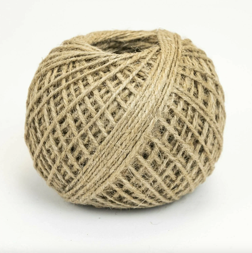 Шпагат джутовый, натуральный, 1250 текс, 100 м