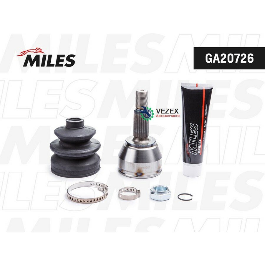 MILES GA20726 ШРУС наружный FORD FOCUS III/B-MAX/FIESTA V-VI 1.0-1.6TI 01- (GSP 818222) GA20726
