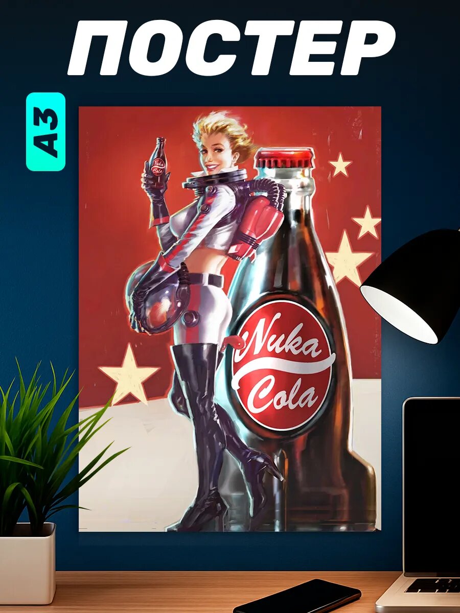 Постер на стену Fallout Nuka Cola