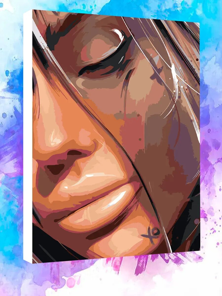 Картина по номерам Девушка Лицо