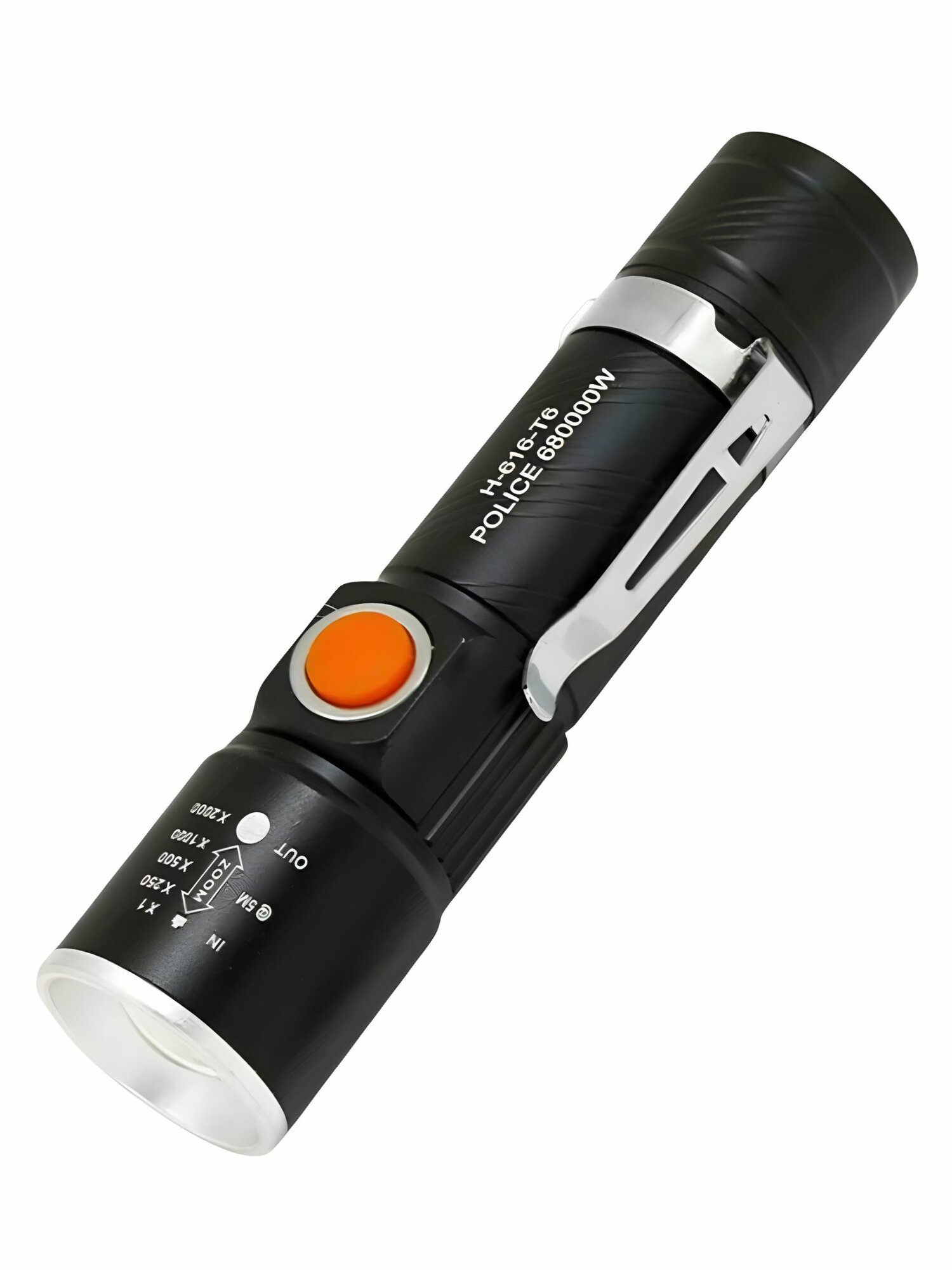 Фонарь светодиодный Огонь H-616-T6 Zoom, 3 режима