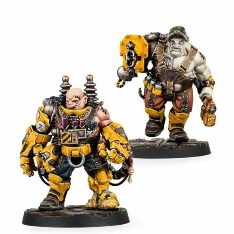 Jotunn H-Grade Servitor Ogryns. С подставками. Necromunda. Warhammer
