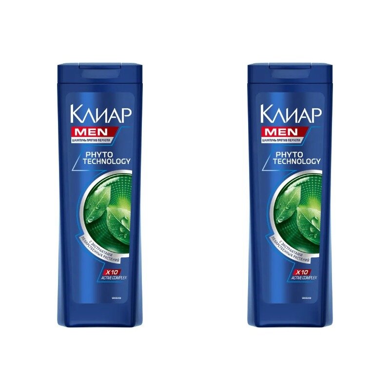 Клиар Шампунь Men Phytotechnology 400 мл, 2 уп