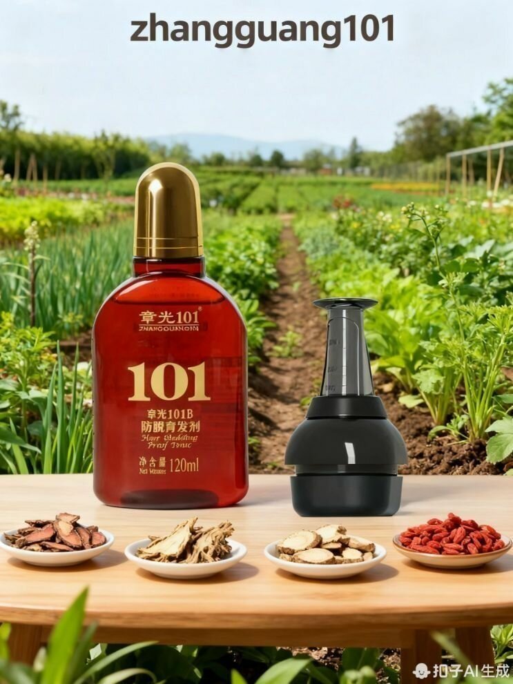 Zhangguang 101 Набор для ухода за кожей головы: лосьон Фабао B + мини-расческа