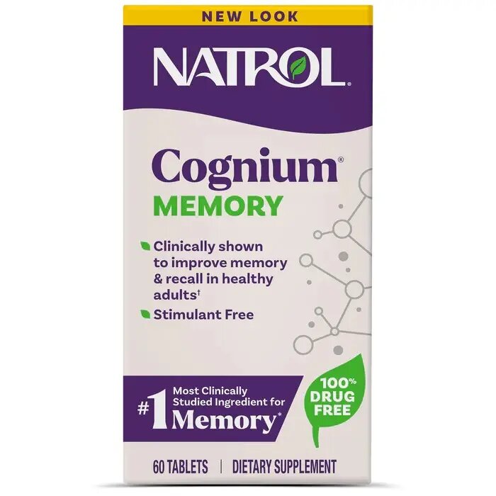 NATROL Когниум для улучшения памяти и работы мозга, 60 таблеток