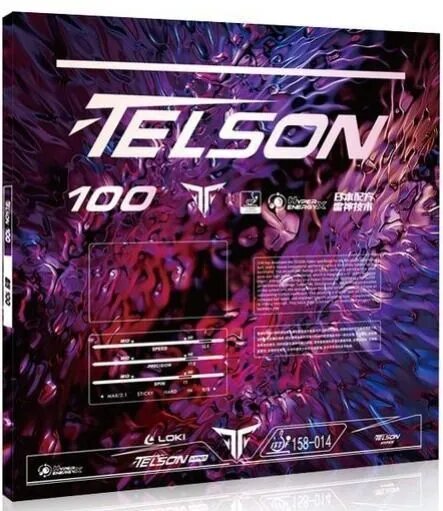 LOKI Telson 100 Накладка для настольного тенниса, быстрая, не липкая, красная — фото 1