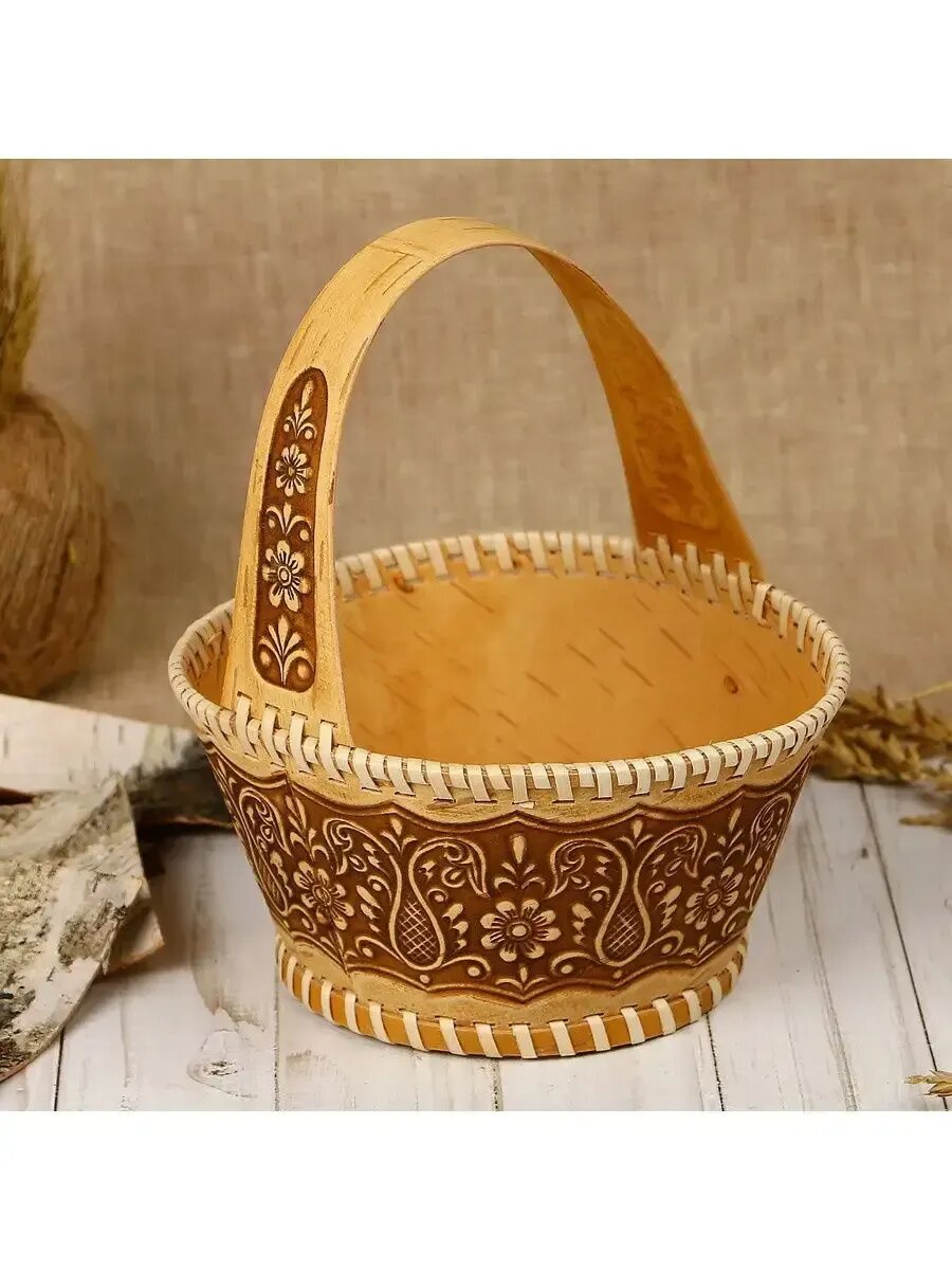 Конфетница Корзинка узорная 17 х 20 см