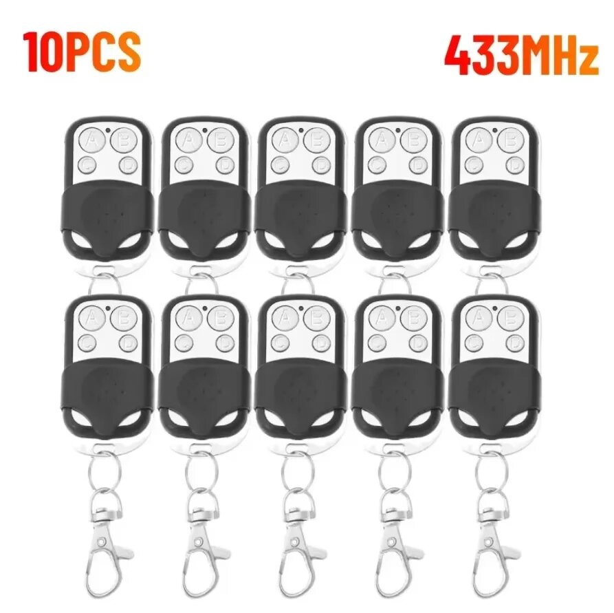 10/5 шт, 433 МГц, пульт дистанционного управления, 4 канала, автомобильный ключ, устройство открывания гаражных ворот, Дубликатор с дистанционным управлением, электронный Дубликатор управления воротами