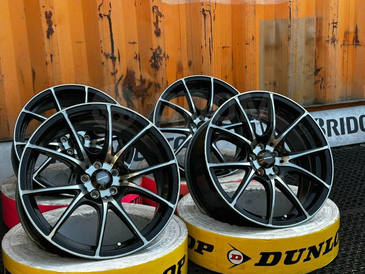 Диски автомобильные R18, Made in Japan Original Weds Sport SA-10R 18 дюймов, 5x100 (7,5J, ET45) 4шт.