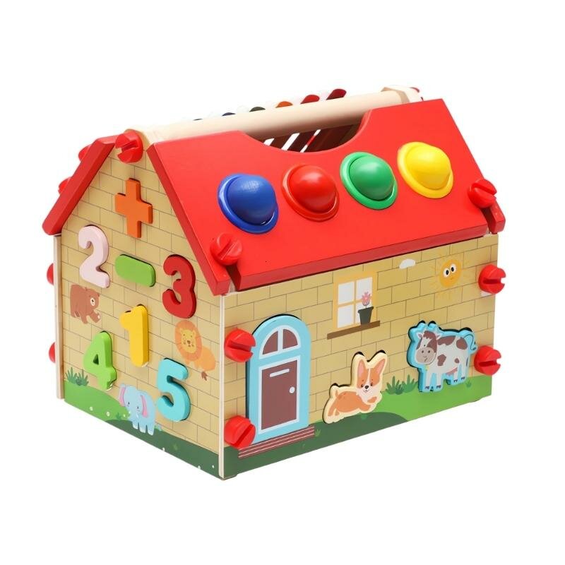 Деревянные блоки для сопоставления форм, Сборный дом