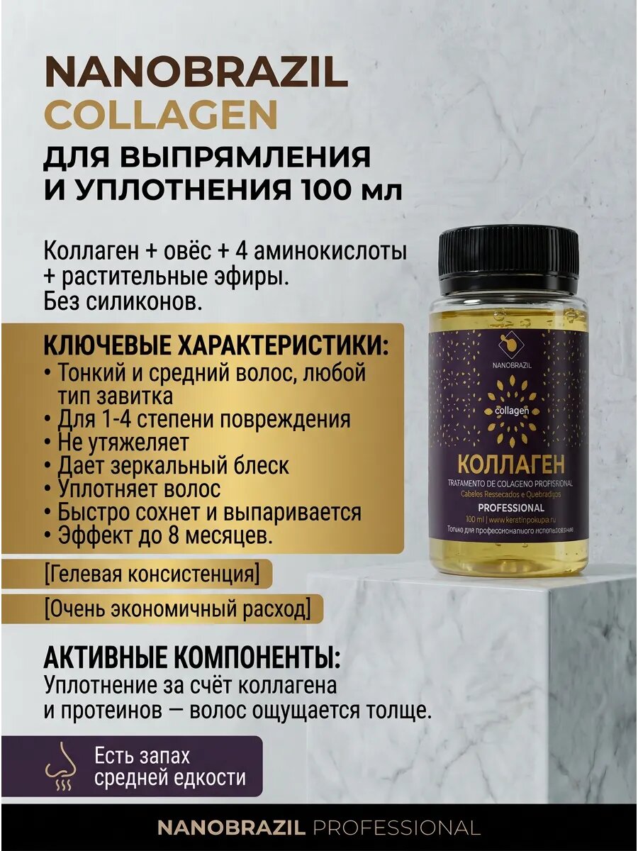 NANOBRAZIL Collagen кератин 100мл