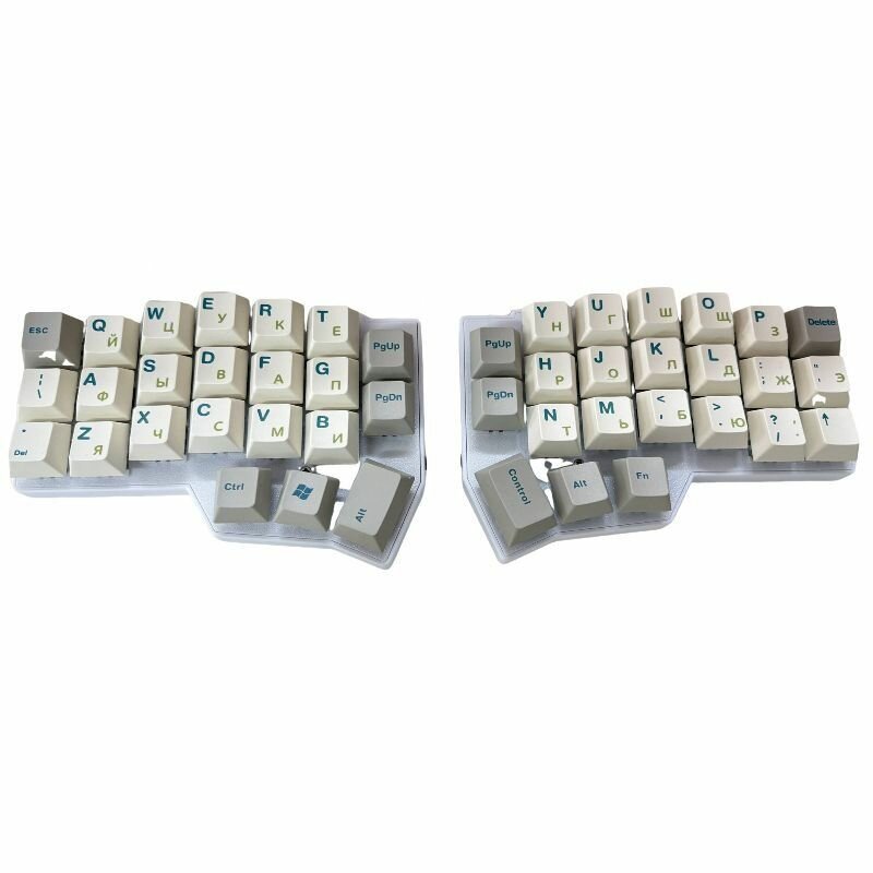 Русская Проводная Эргономичная Раздельная Клавиатура Corne С Возможностью Горячей Замены RGB