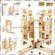 Деревянный конструктор Marble Run 60 шт. Фигурки и Строения для малышей