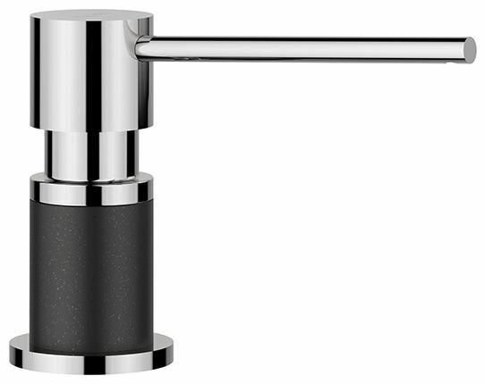 Дозатор Blanco Lato 525810 хром/антрацит