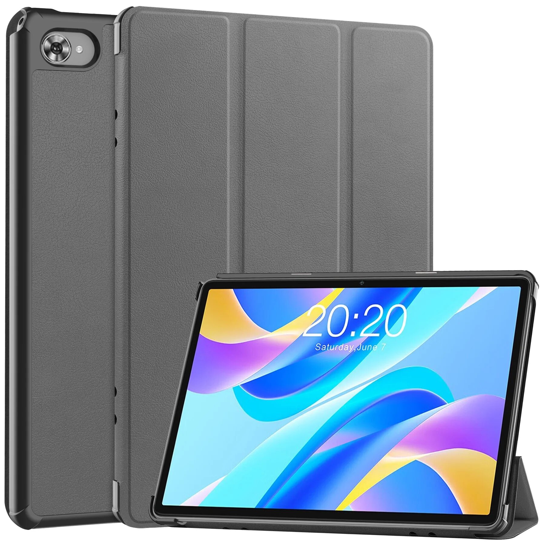 Складной чехол для Teclast P40HD/P30S/M40 серый