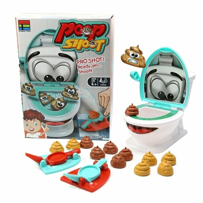 1 коробка хитрых туалетных игр catapult poop toys-туалетные игры