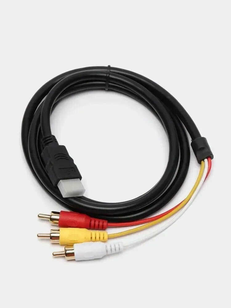 Кабель для компьютерной периферии HDMI/RCA, 1.5 м, черный