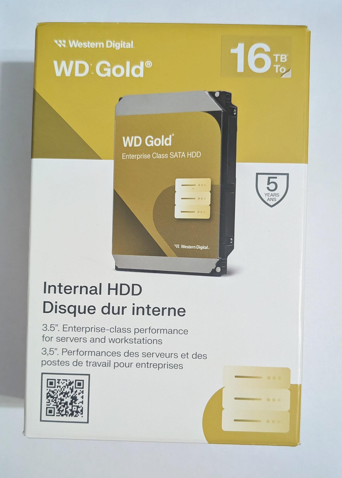Жесткий диск WD Gold WD161KRYZ внутренний, объем 16Tb, 3,5 (Original, Not refurbished)
