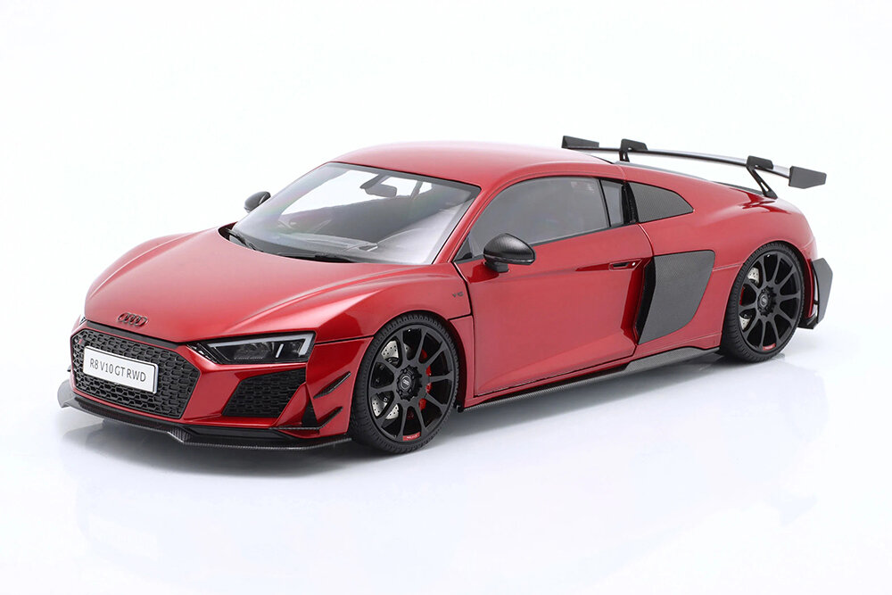 Модель коллекционная KENGFAI Audi R8 gt rwd coupe 2025 red / ауди Р8 купе красный