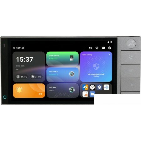 Монитор для видеодомофона Dahua DHI-SCP3022B-IBZ, экран 7", 1024х600, громкая связь, кнопочное/сенсорное/с телефона