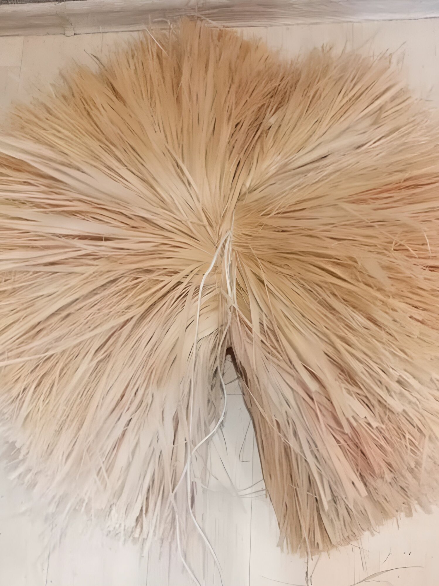 Лыко чесанное натуральное 1кг, длина 60 см