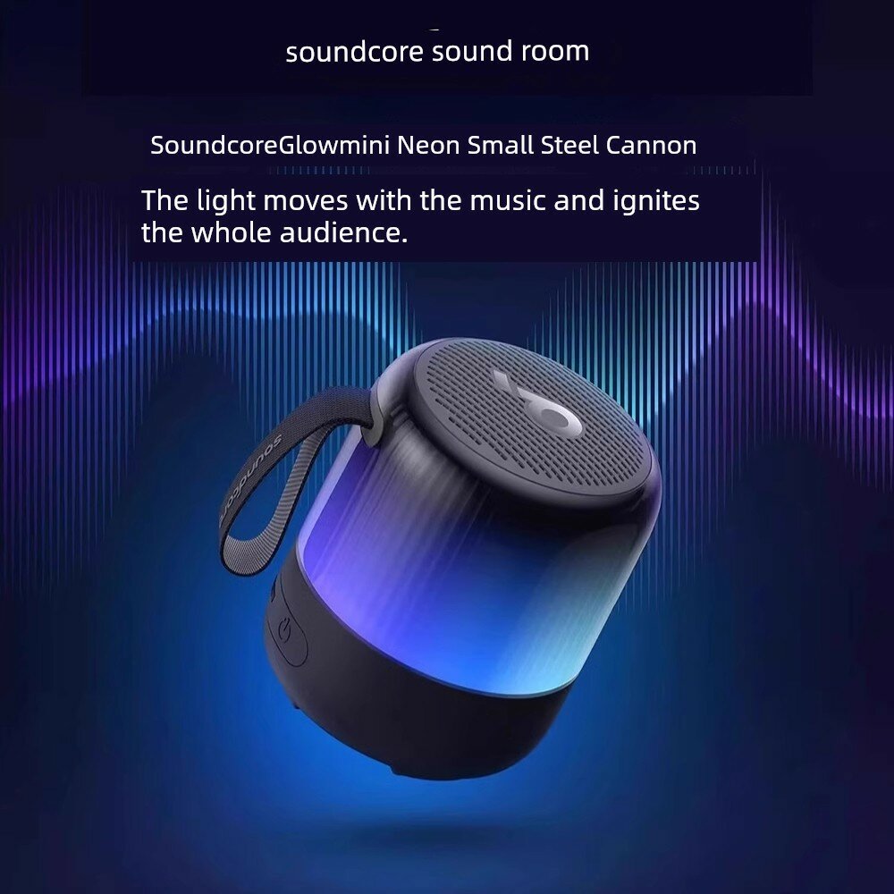 Anker SoundCore Small Steel Cannon Mini 3, беспроводная Bluetooth портативная колонка, компактная водонепроницаемая