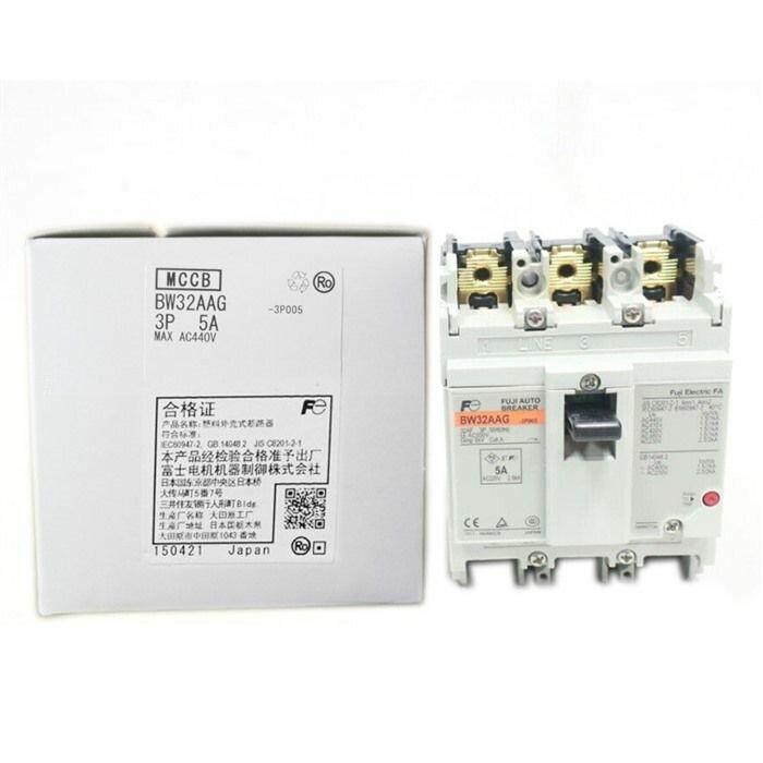 Модуль FOR Fuji Air Switch Circuit Breaker BW32AAG-3P 5A BW32AAG 3P 5A