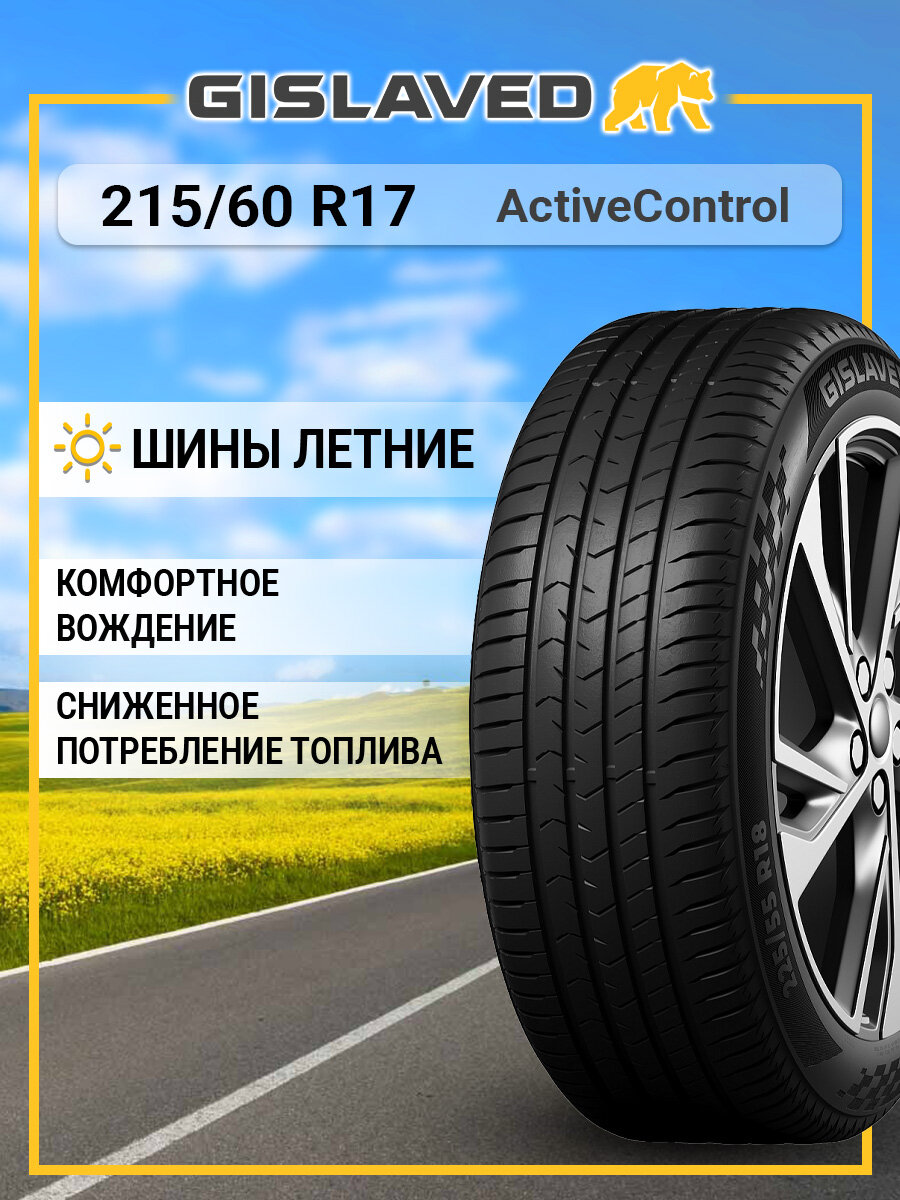 Шина летняя автомобильная Gislaved ActiveControl 215/60 R17 96H FR