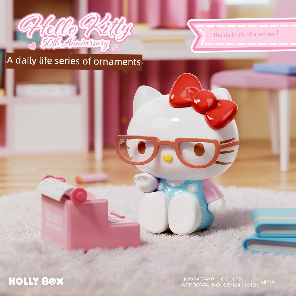 Серия милых фигурок Sanrio Hello Kitty для повседневной жизни, коллекционные фигурки, модные наборы-сюрпризы. Хелло
