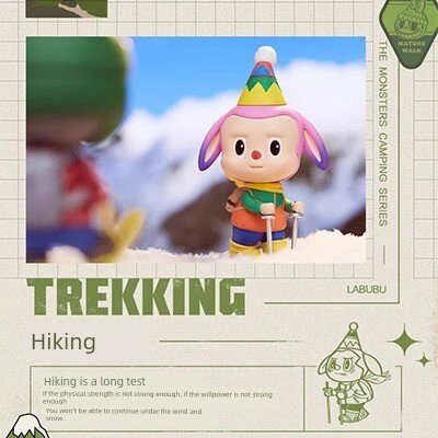 POPMART LABUBU Elf Outdoor Travel Labubu — коллекционная фигурка-сюрприз (бластер), украшение, кукла, подарок