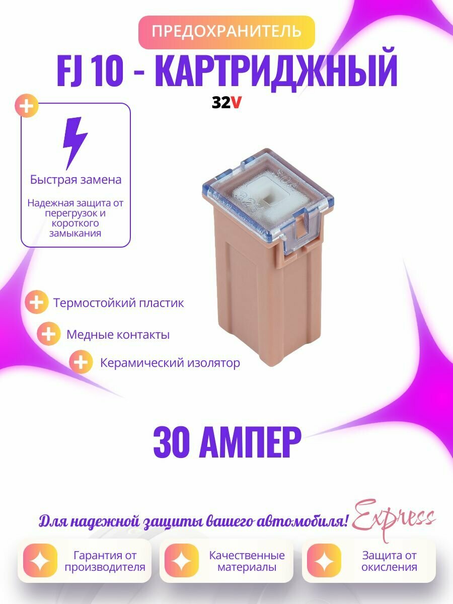 Предохранитель картриджный FJ10 30A