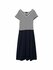Платье agnes b. Striped midi dress, размер 42, Синий принт
