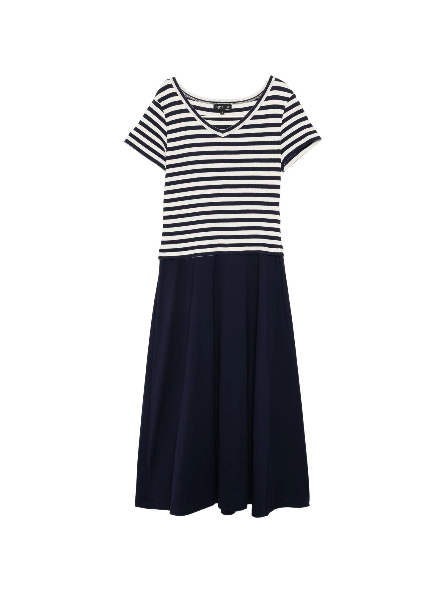 Платье Striped midi dress
