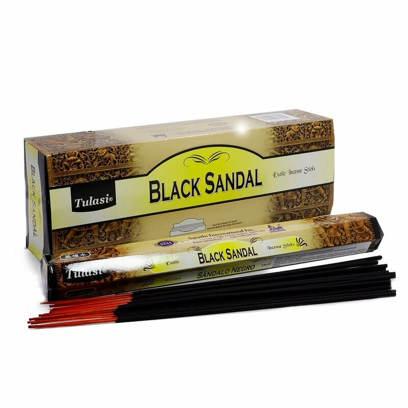 Благовония Tulasi-Sarathi Black Sandal - Черный Сандал, 20 палочек